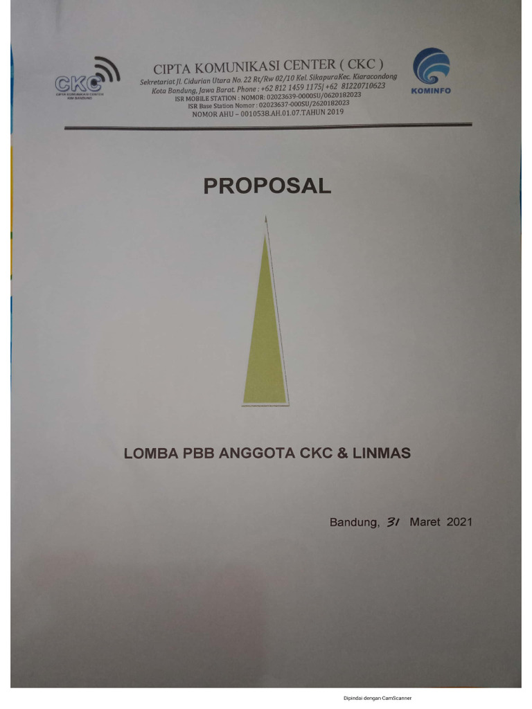 Proposal Lomba PBB Linmas | PDF