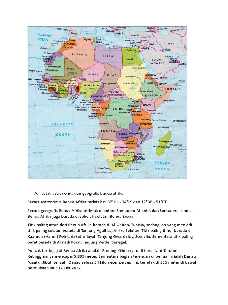 Benua Afrika Geografis | PDF