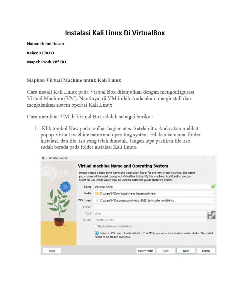 Instal Kali Linux di VirtualBox | PDF | Komputer
