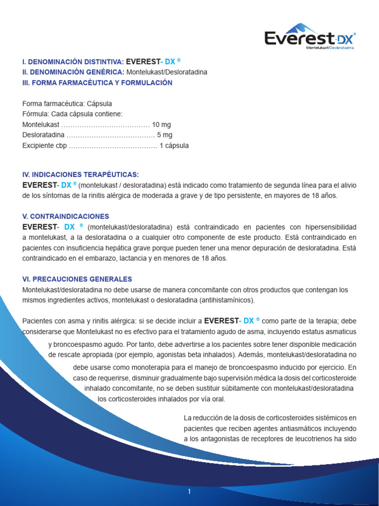 Ipp Everest DX | PDF | Asma | Medicamentos con receta