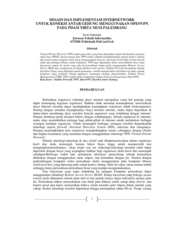 Adoc Pub Desain Dan Implementasi Internetwork Untuk Koneksi Pdf