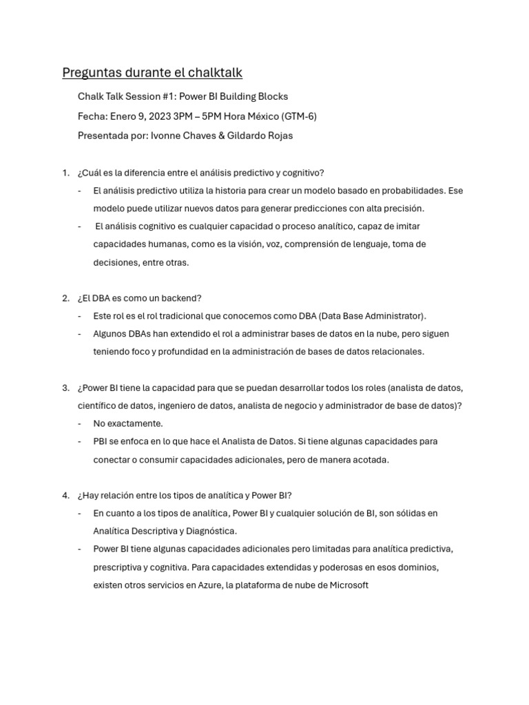 BL ChalkTalk 001 Preguntas | PDF | Bases de datos | Computación en la nube