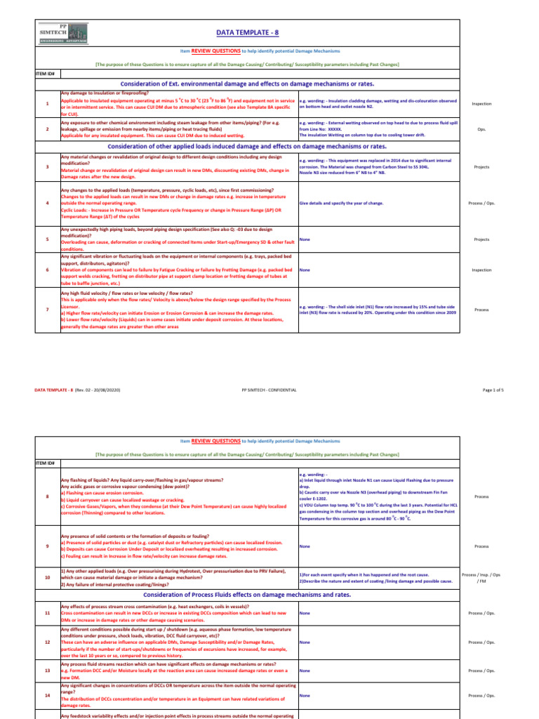 PPS RBI Data Template-8 - Review Questions - REv. 02 21082020 SI Units ...