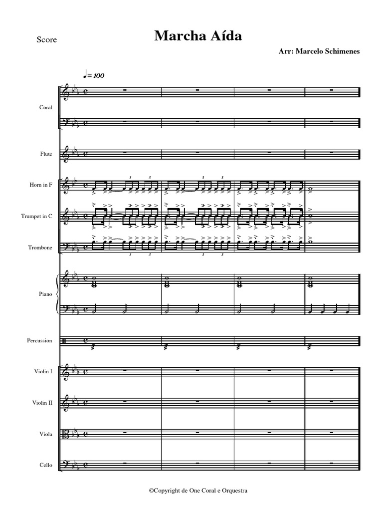 Marcha Aida - Score | PDF