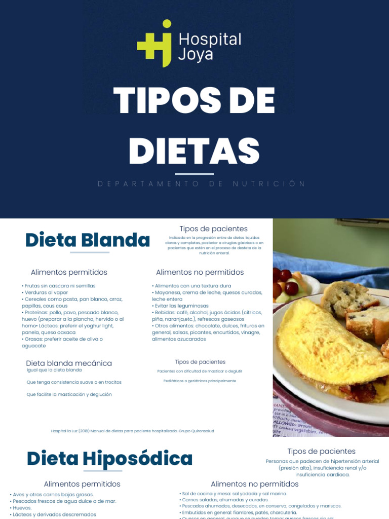 Presentación tipos de dietas | PDF