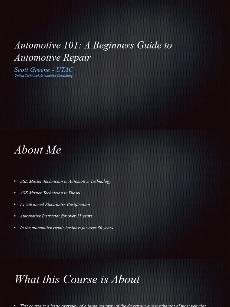 Automotive 101 | PDF