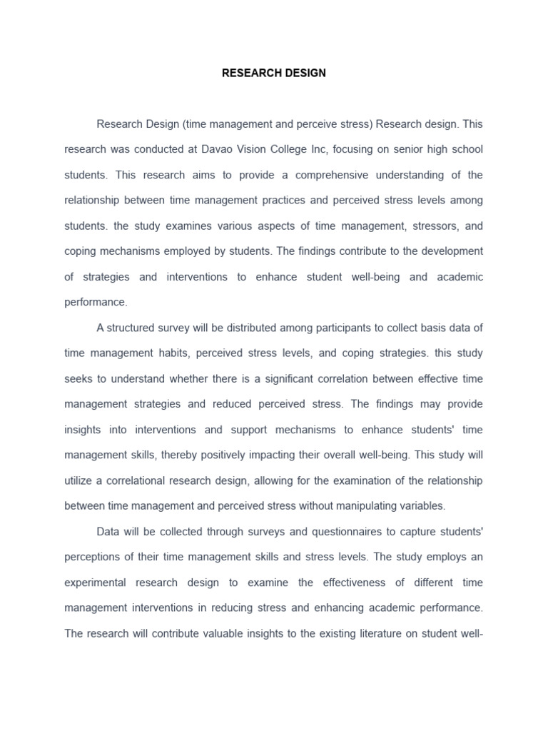 Chapter 2 Research Design | PDF