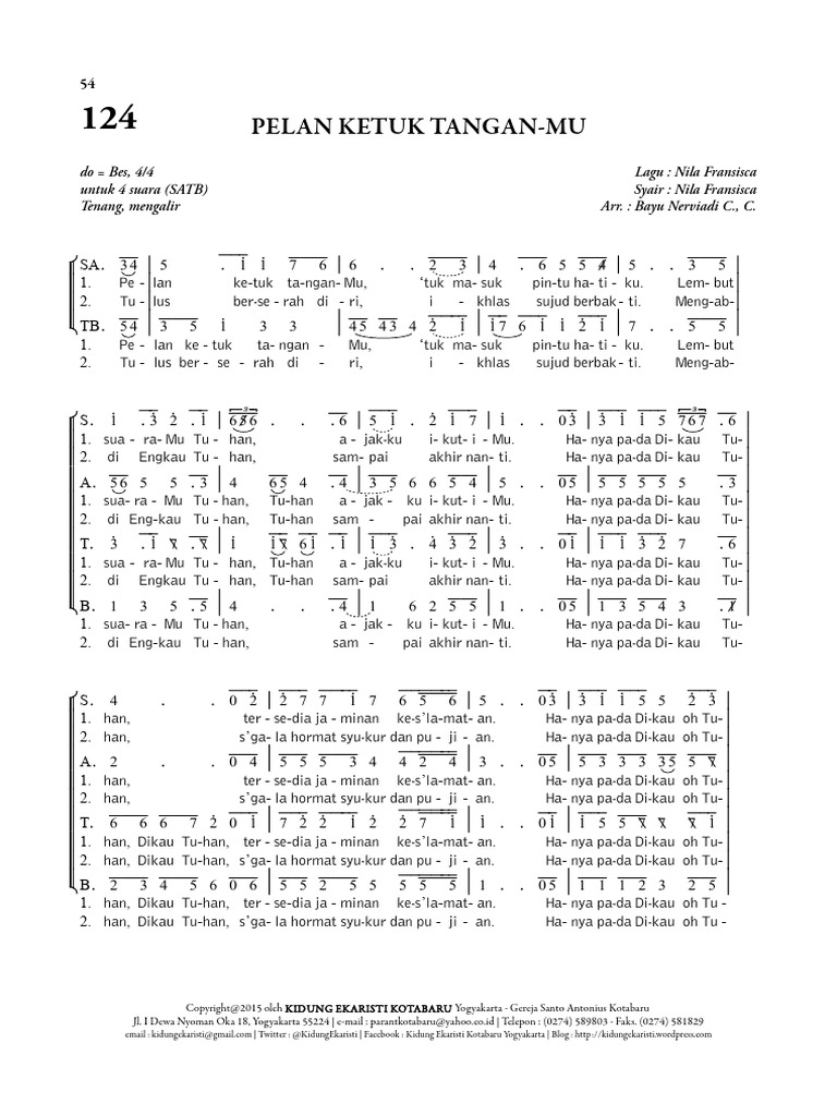 124 Pelan Ketuk Tanganmu | PDF