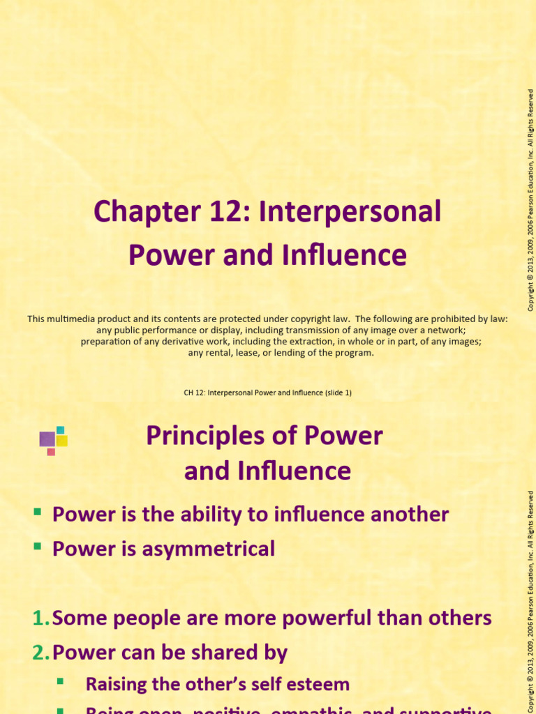 12 Interpersonal Power and Influence-1 | PDF