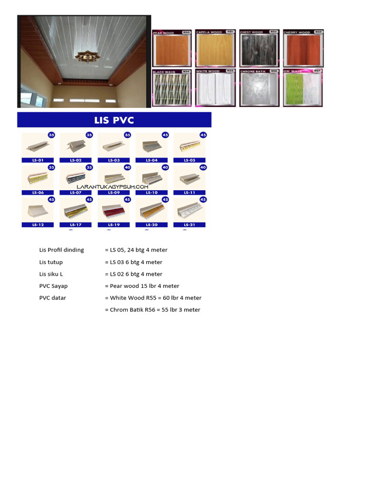 Lis Profil Dinding | PDF