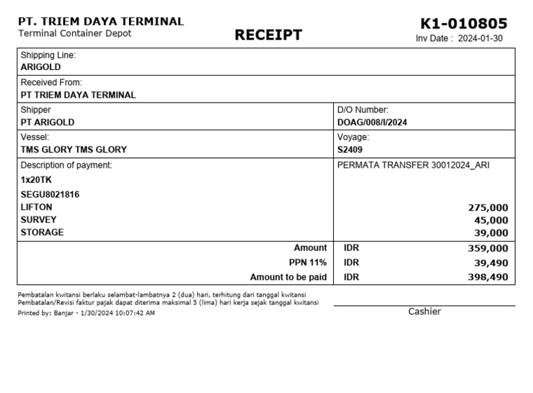 Contoh Invoice | PDF
