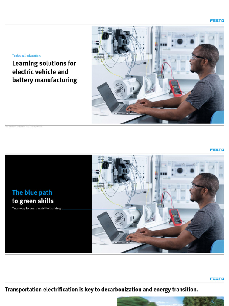 Electric Vehicle And Battery Manufacturing Learning Solutions