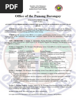 State of Barangay Address | PDF | Science & Mathematics