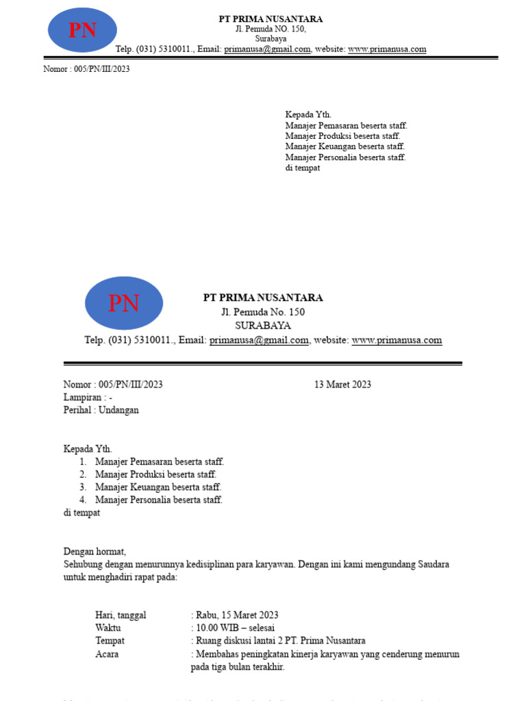 PT Prima Nusantara-1 | PDF