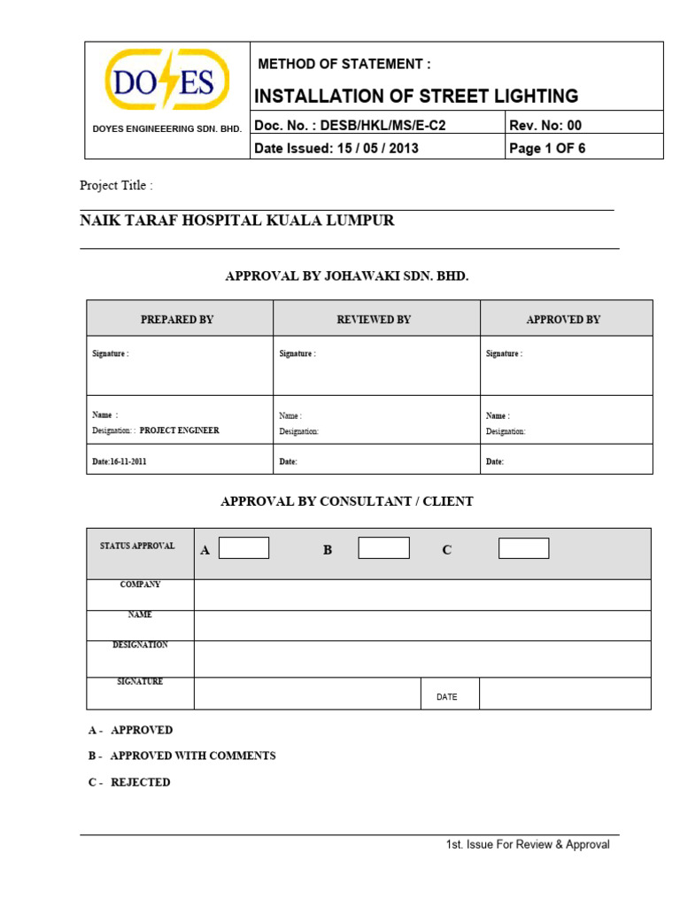 Street Lighting Installation Guide | PDF | Business | Technology & Engineering