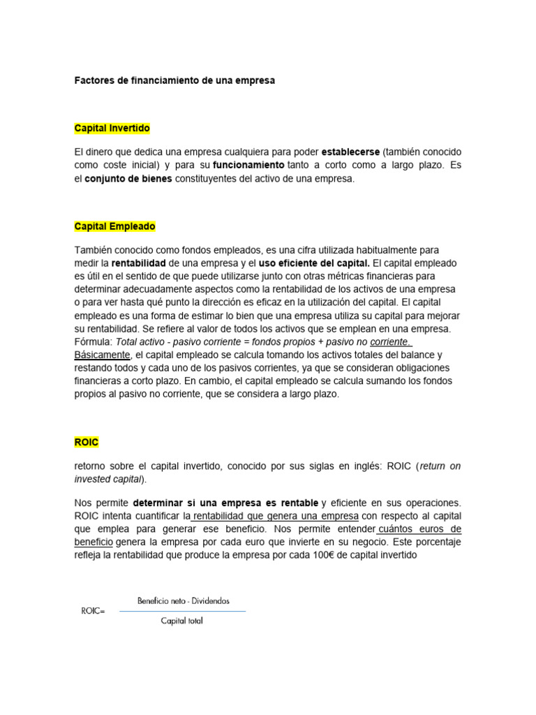 Glosario Terminos Financieros | PDF