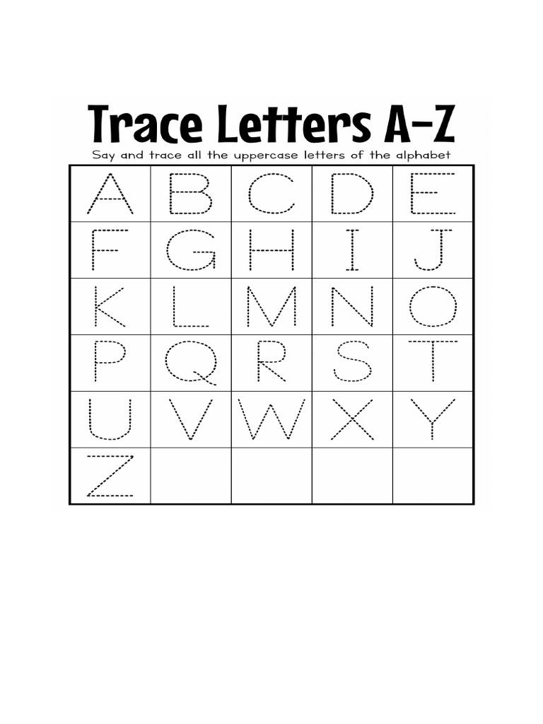 Capital Letter Tracing Worksheet - 265203.png | PDF