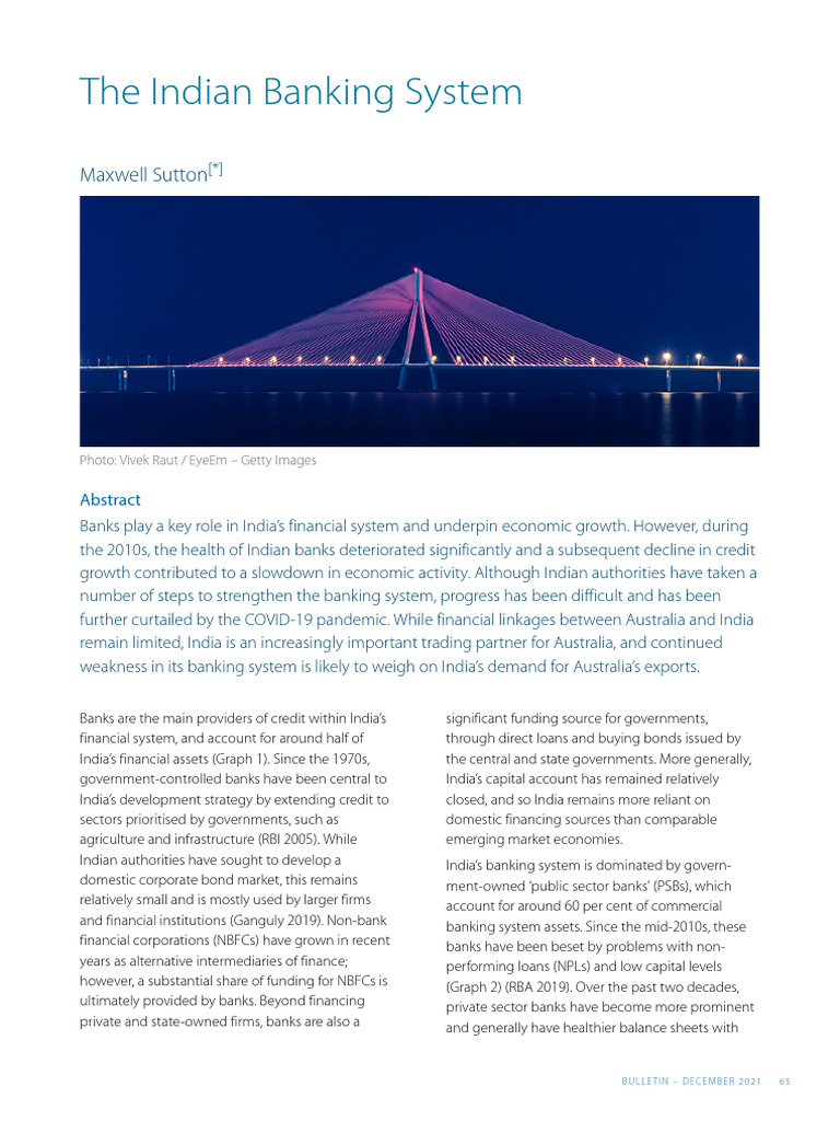 The Indian Banking System | PDF