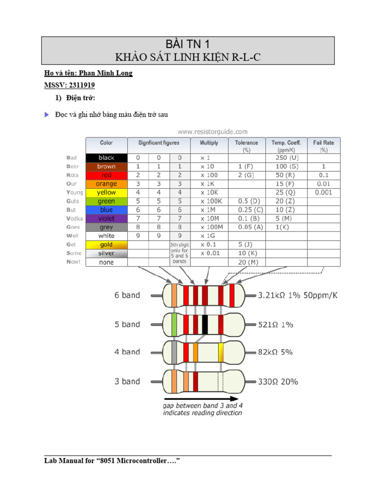 Pre Lab 1 | PDF