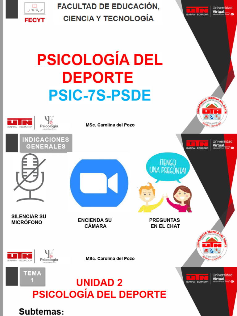 Psic-7s-Psde-Presentación Unidad 2 | PDF
