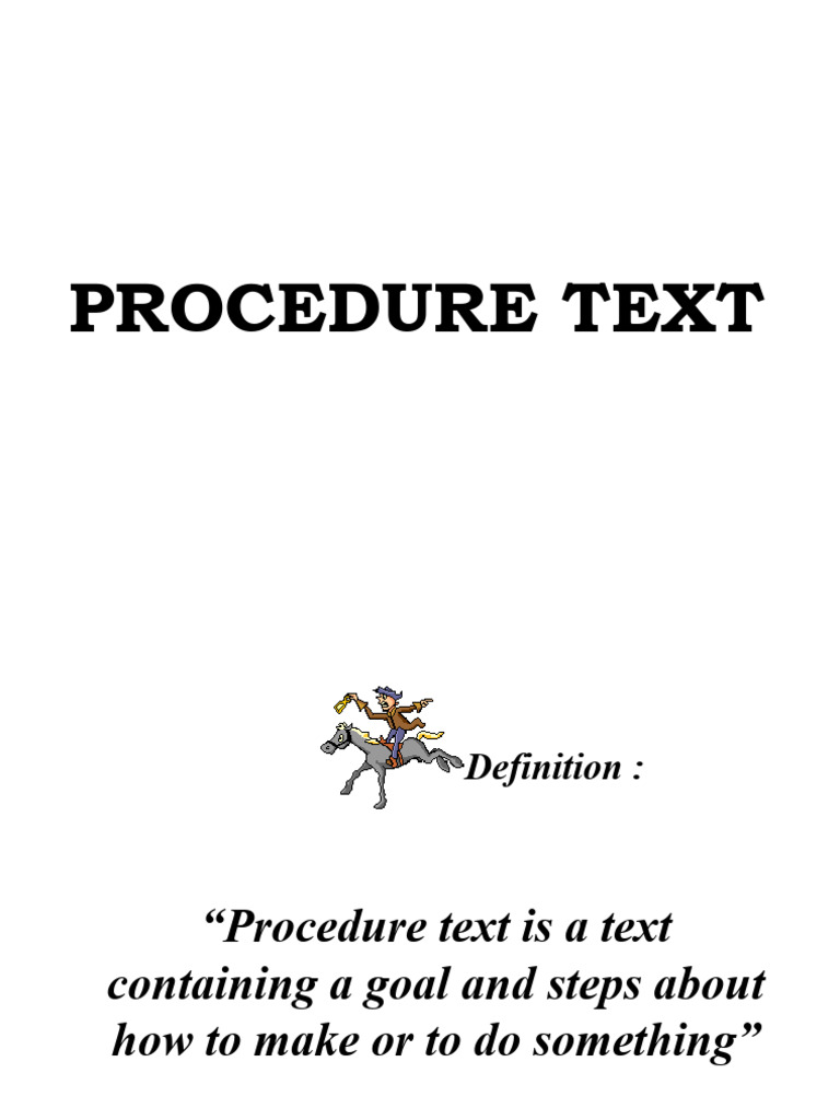 Procedure Text | PDF | Career & Growth