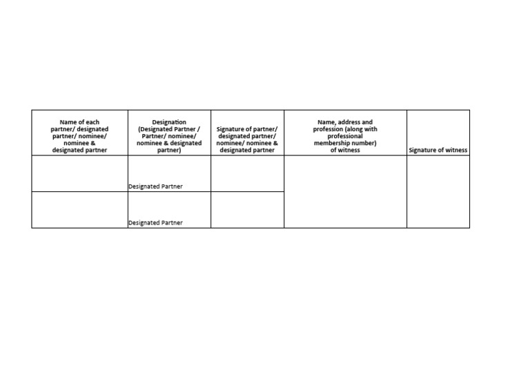 LLP Subscriber Sheet Format Guide | PDF | Career & Growth