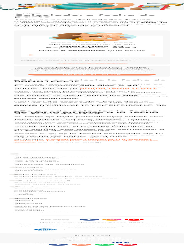 Calculadora de Fecha de Parto Ordesa | PDF | El embarazo | Parto