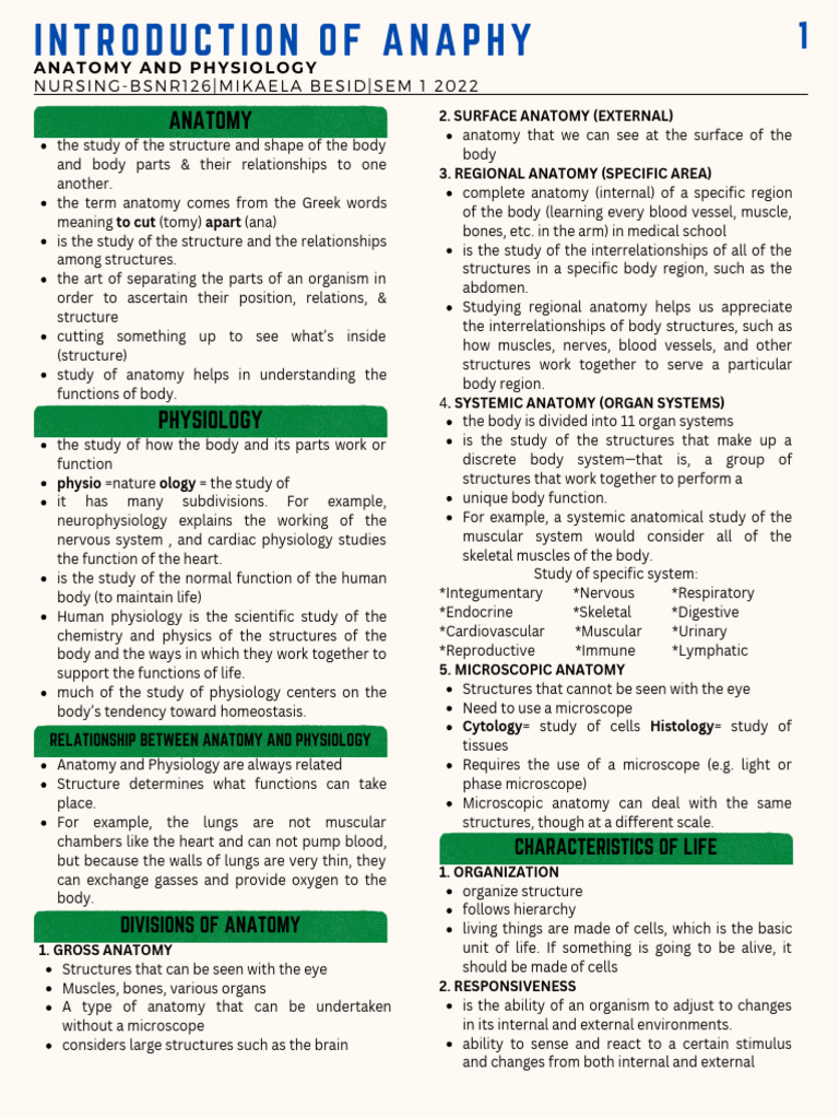 ANAPHY | Download Free PDF | Human Body | Cell (Biology)