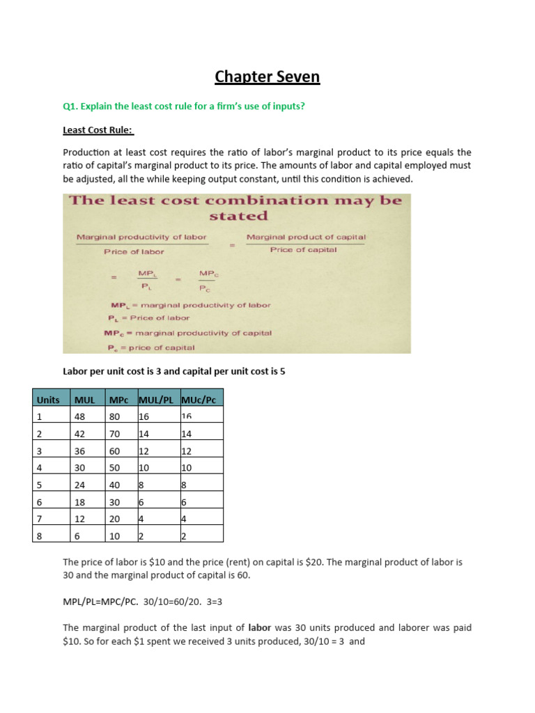 Question Answer CH 7 | PDF