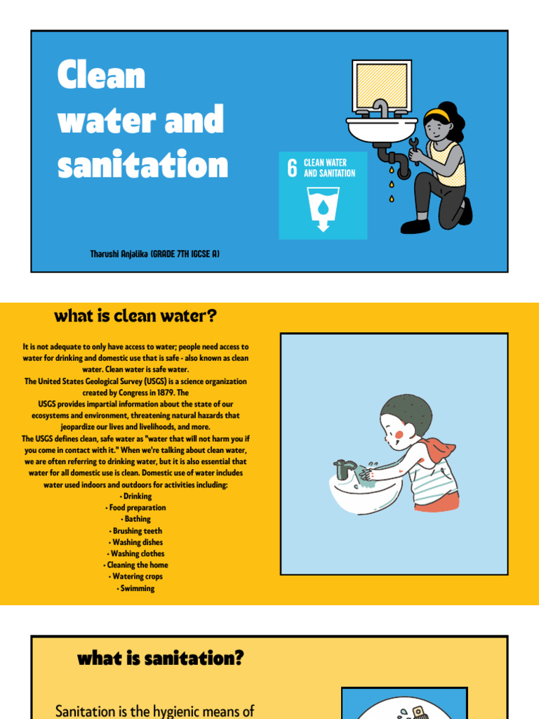 Clean water and sanitation | PDF