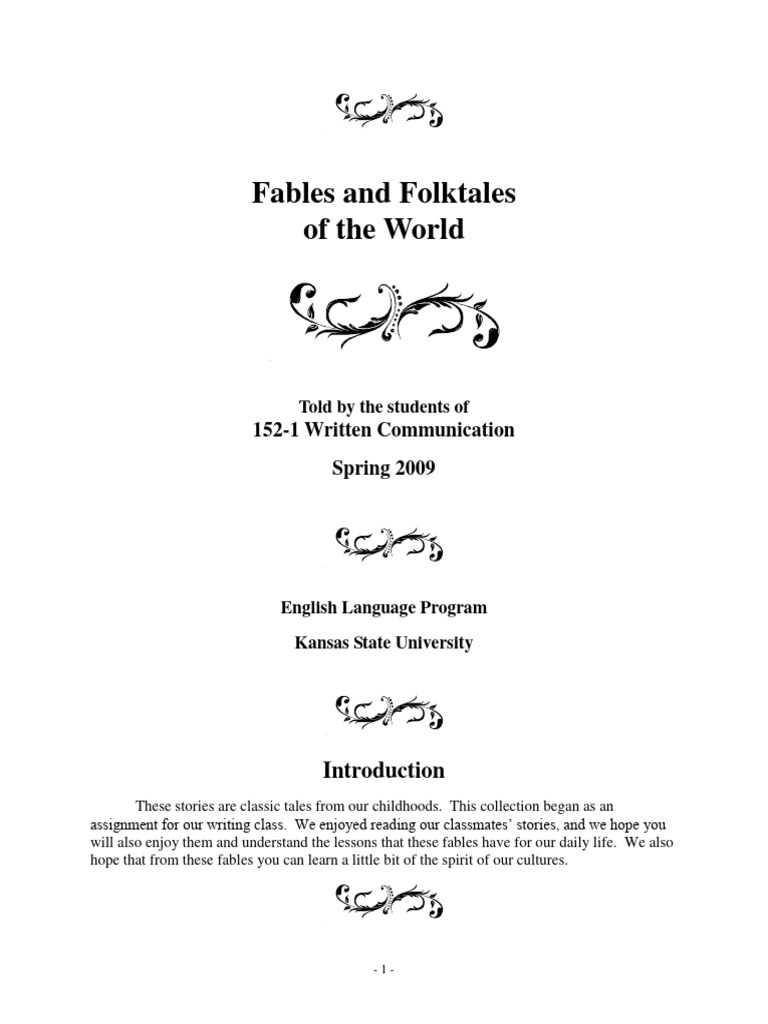 Fables and Folktales Collection | PDF | Poetry