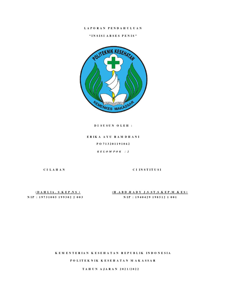 Sampul Laporan Pendahuluan | PDF