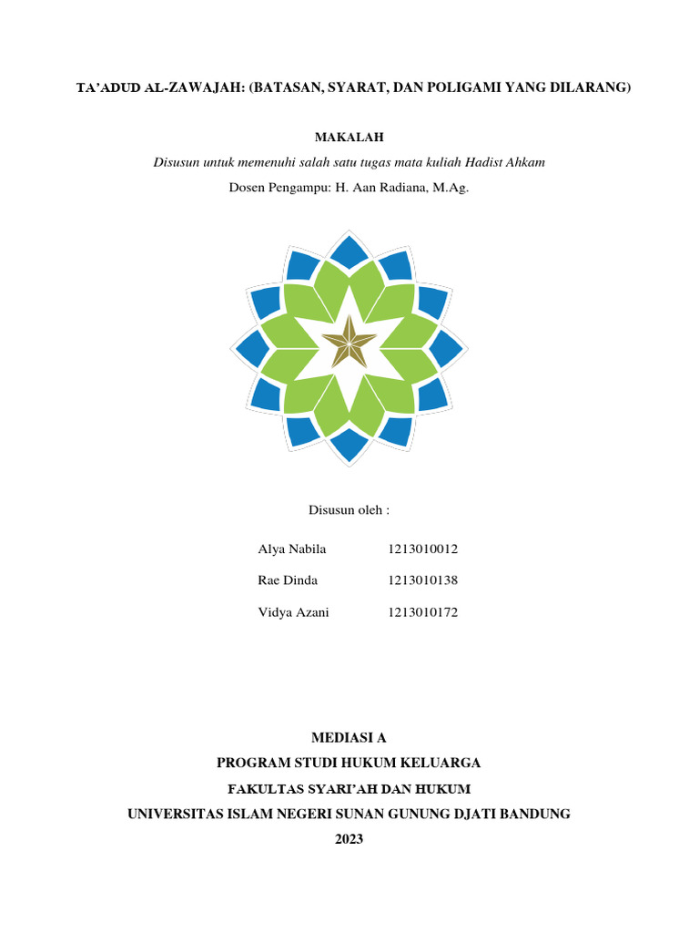 Hadits Ahkam - POLIGAMI | PDF