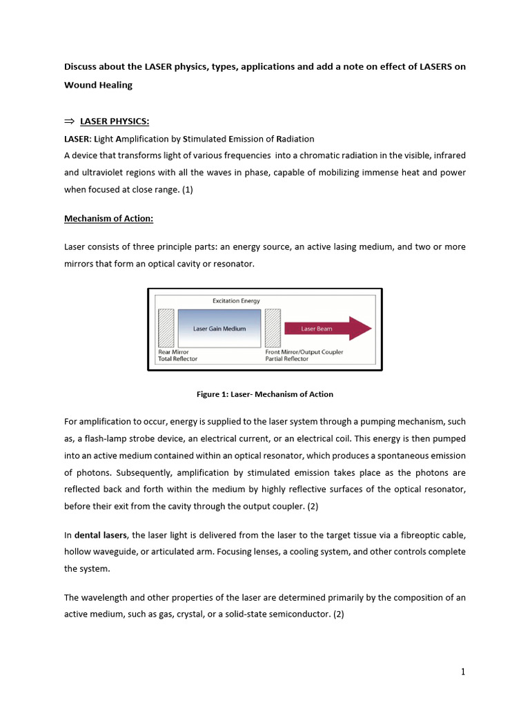 LASER assignment | PDF | Laser | Optics