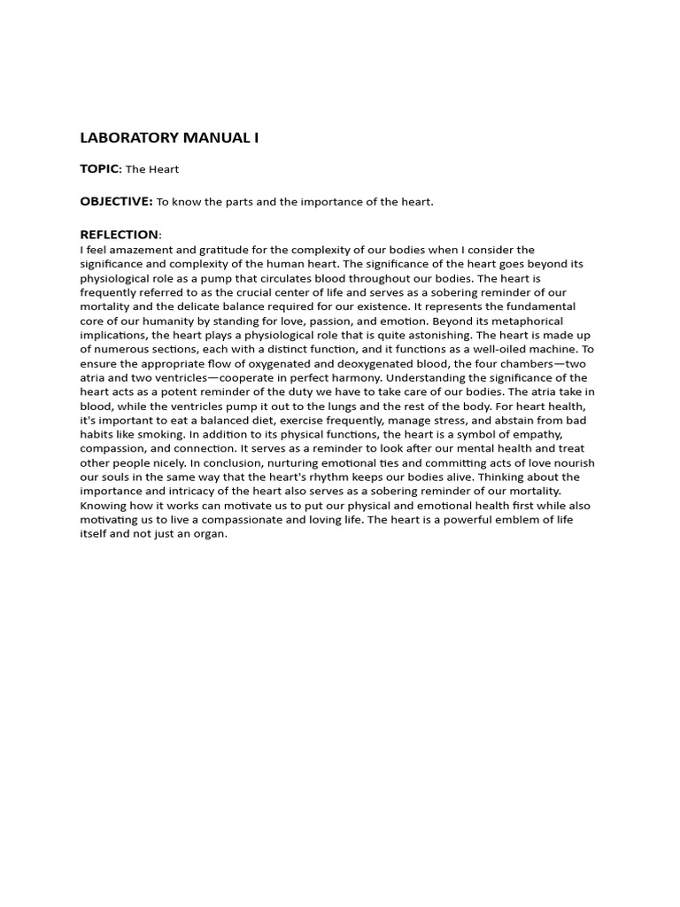 Laboratory Manual - Eborde | PDF | Heart | Blood Pressure