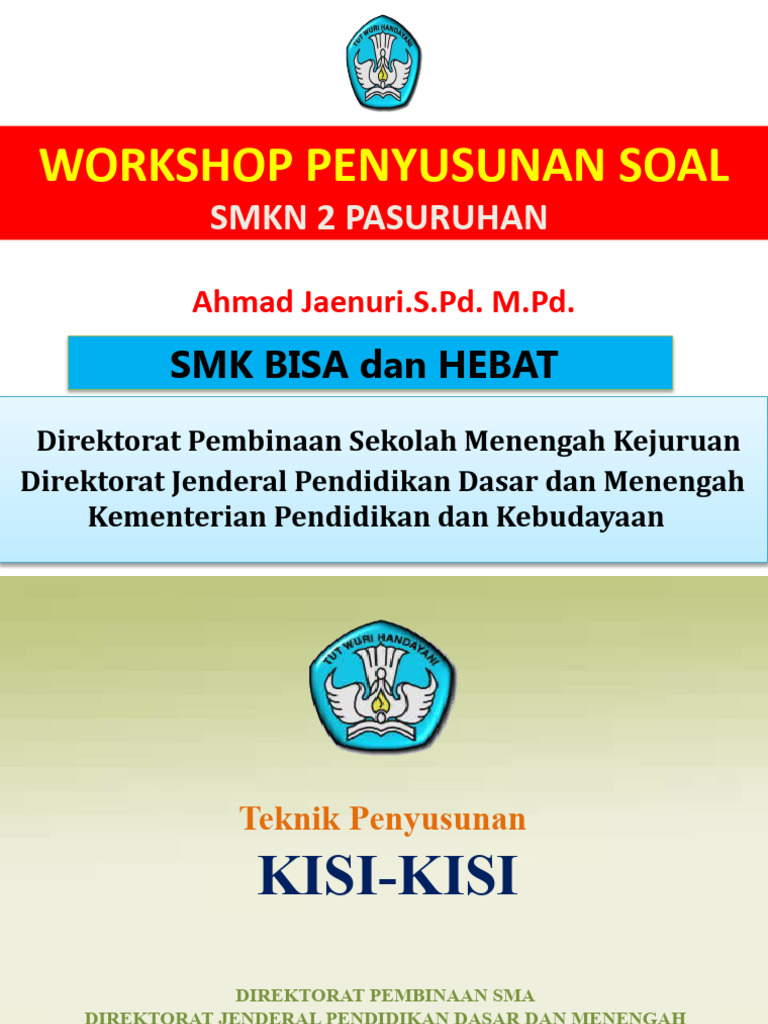 Teknik Penyusunan Kisi-Kisi | PDF