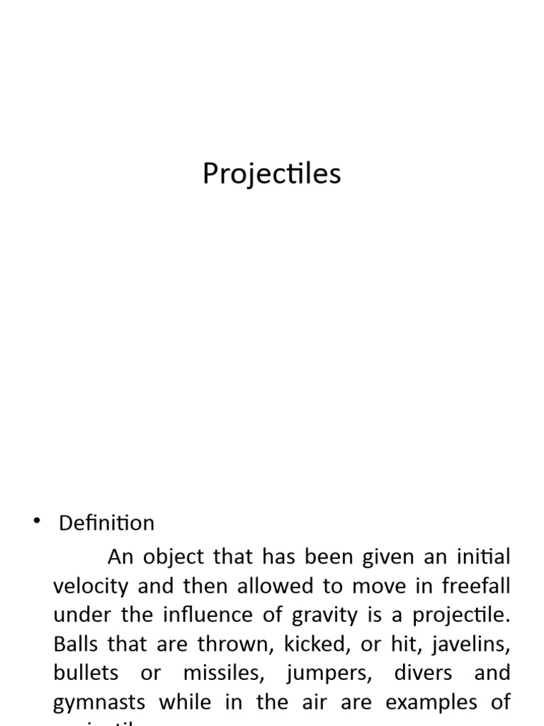 Projectiles. | PDF | Acceleration | Force