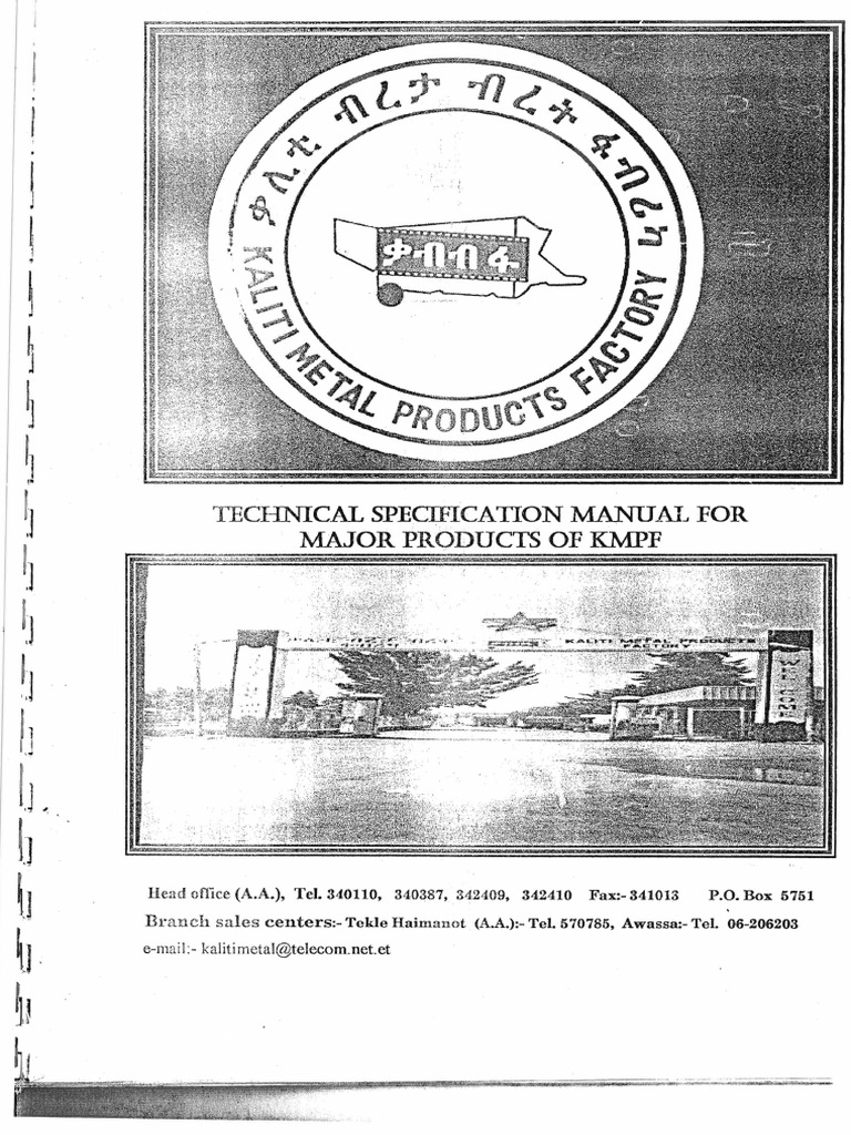 Ethiopia - Kality Metal | PDF