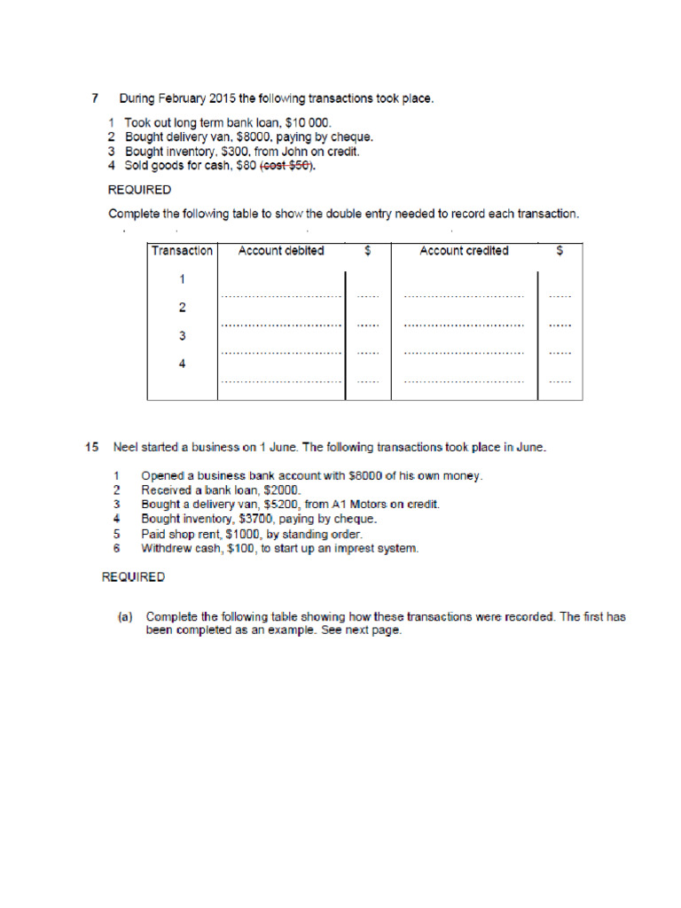 Accounting Test 1 | PDF