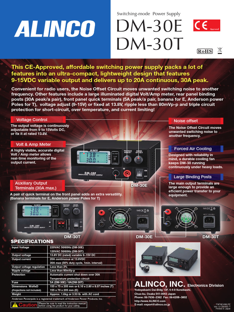 Alinco DM-30 | PDF