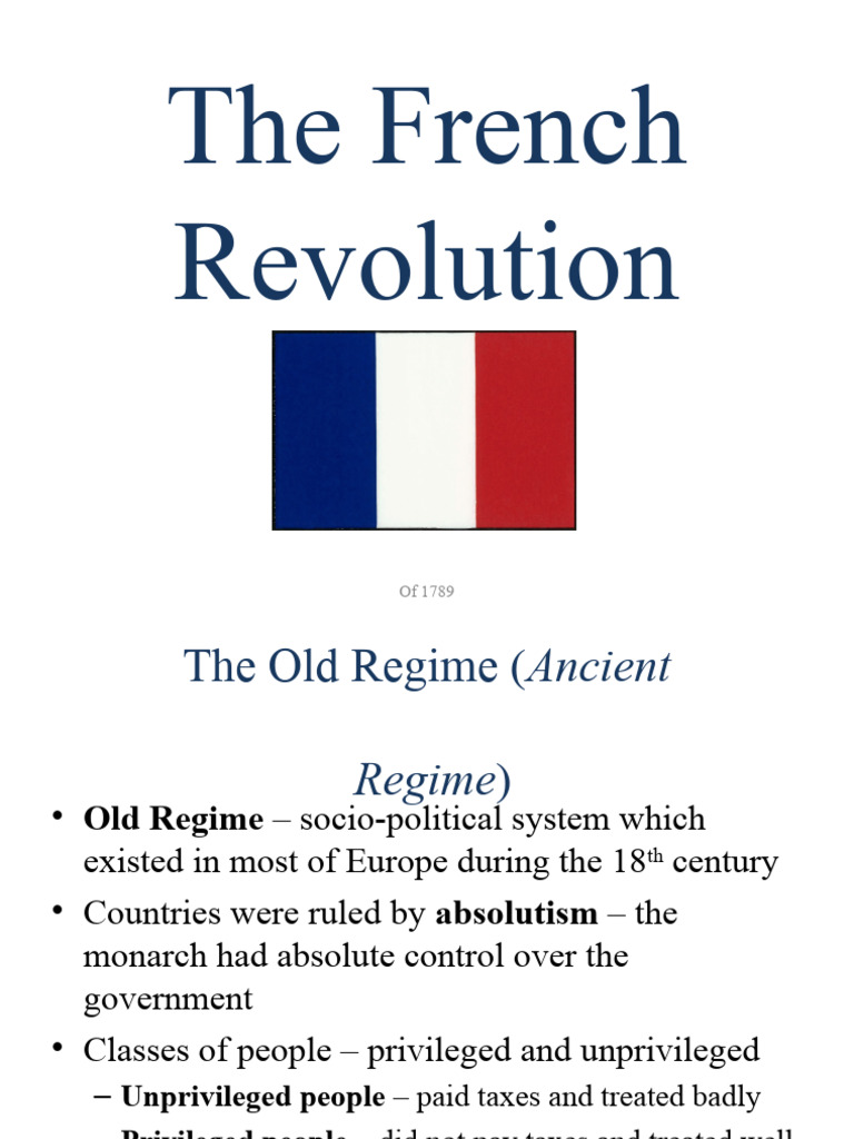 The French Revolution | PDF | Reign Of Terror | Maximilien Robespierre