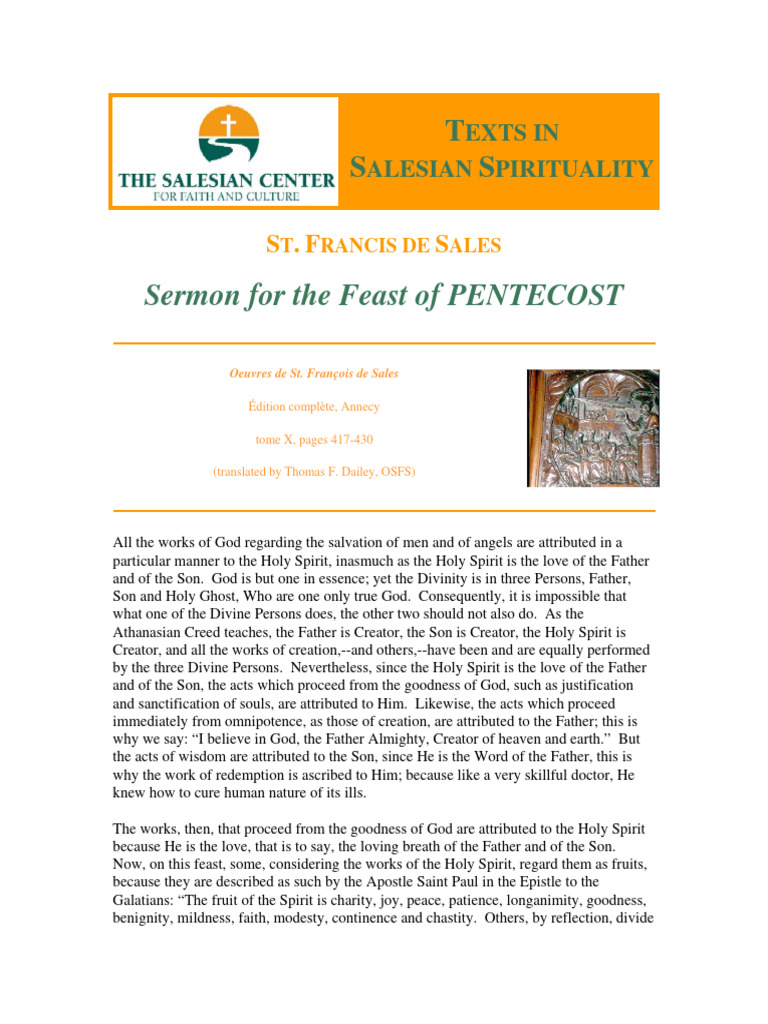 Sermons Pentecost | PDF