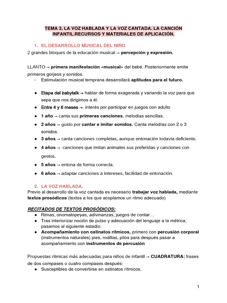 Tema 3 | PDF | Ritmo | Canciones