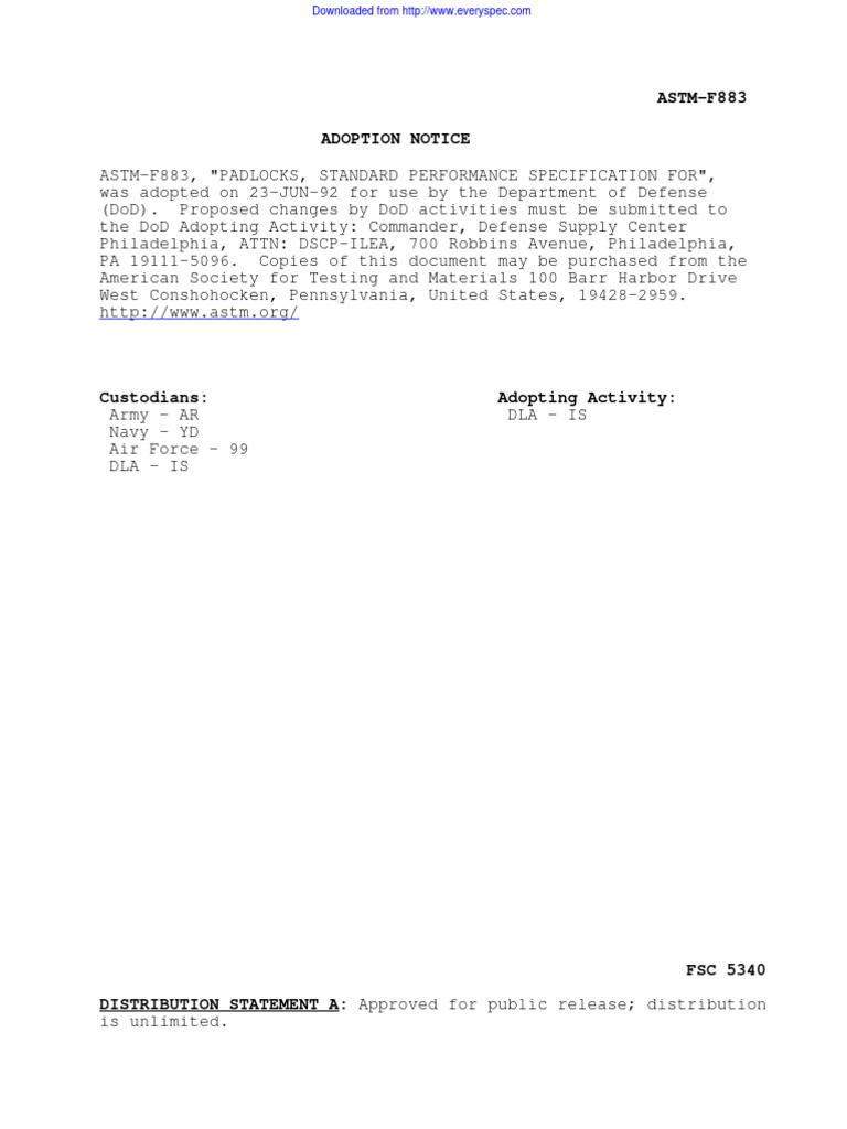 Astm F883 | PDF