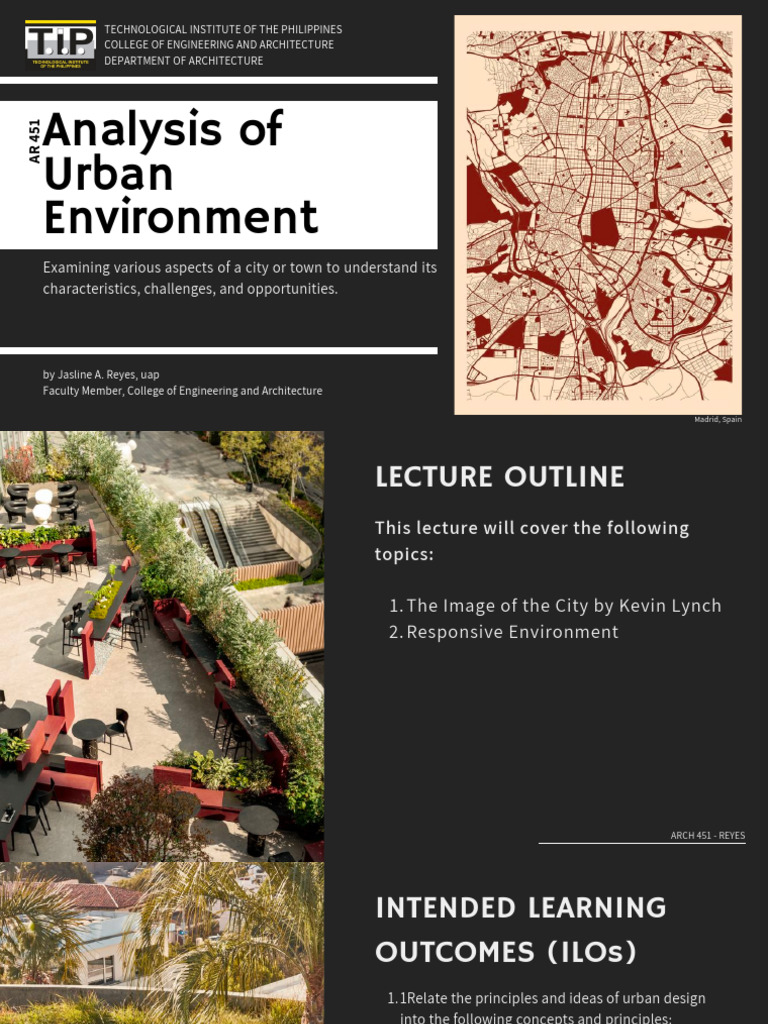 AR 451 - 3.0. Analysis of Urban Environment (Part 1 of 2) | PDF | Social Science | Art