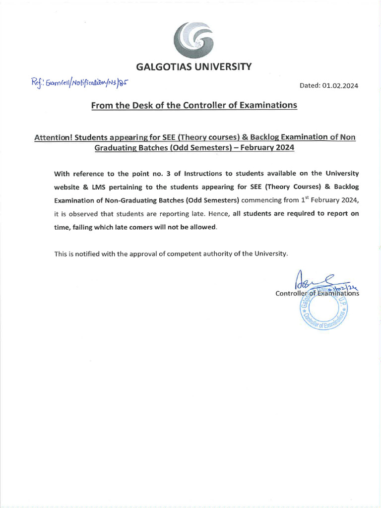 Attention! Students Appearing For SEE (Theory Courses) & Backlog ... Attention! Students Appearing For SEE (Theory Courses) & Backlog ...