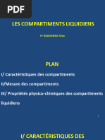 LES COMPARTIMENTS LIQUIDIENS 1ére Année Medecine | PDF | Osmose | Eau