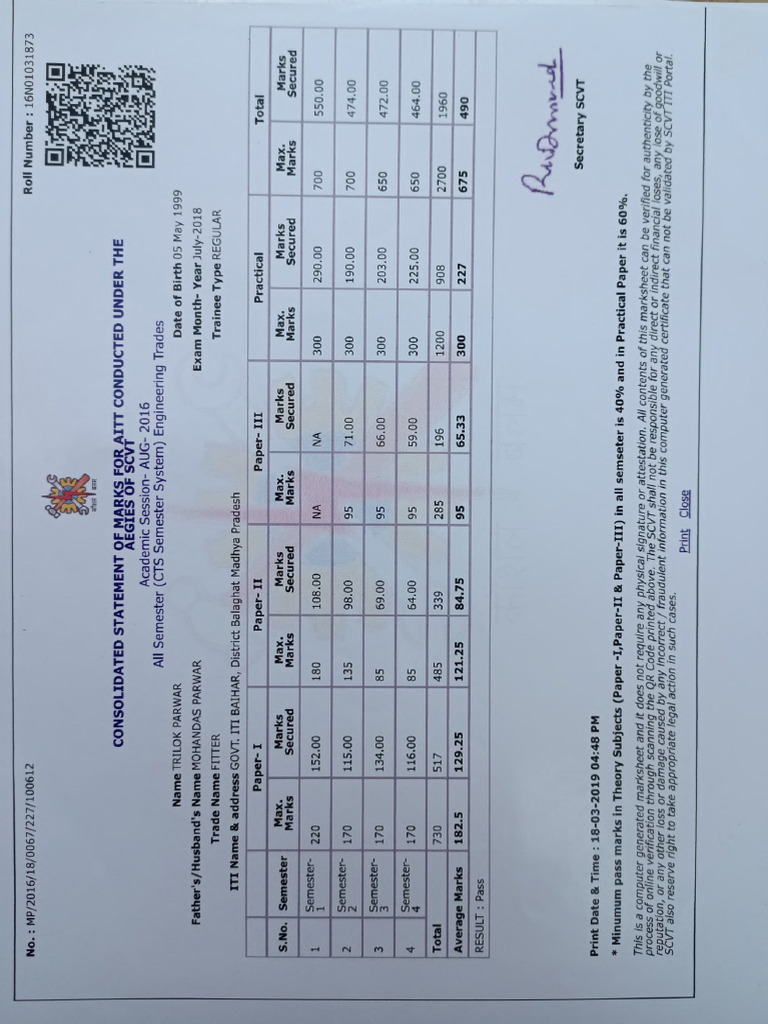 3 12072023042004 Marksheet FitterallsemMarkesheet Compressed | PDF