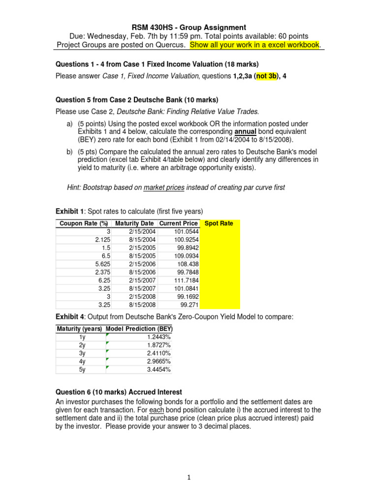 Finance Students' Bond Analysis | PDF | Bonds (Finance) | Repurchase Agreement