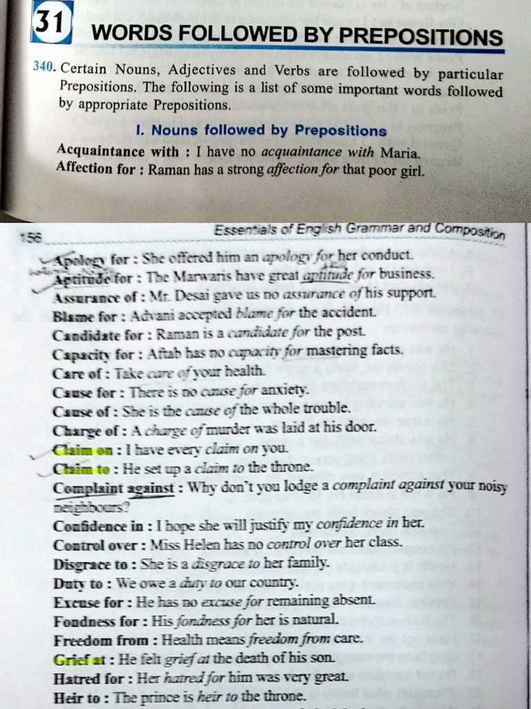 Prepositions | PDF | Linguistics